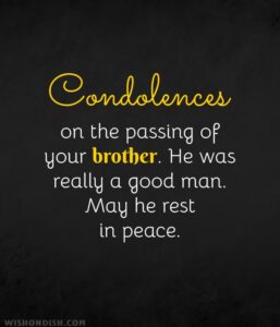20+ Sympathy Messages for Loss of Brother - WishonDish