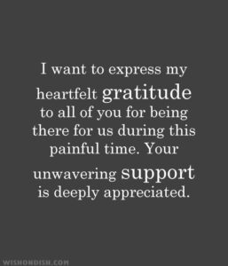 Top 20 Thank You Messages for Condolences - WishonDish